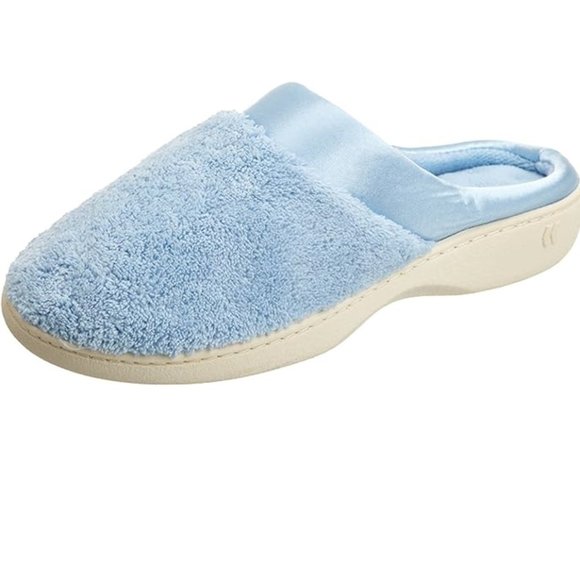 isotoner | Shoes | Isotoner Microterry Pillowstep Satin Cuff Clog ...